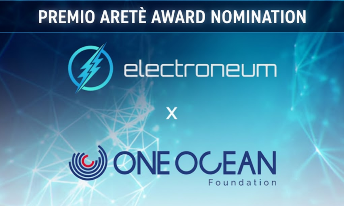 Electroneum & One Ocean Nominated for Premio Aretè Award